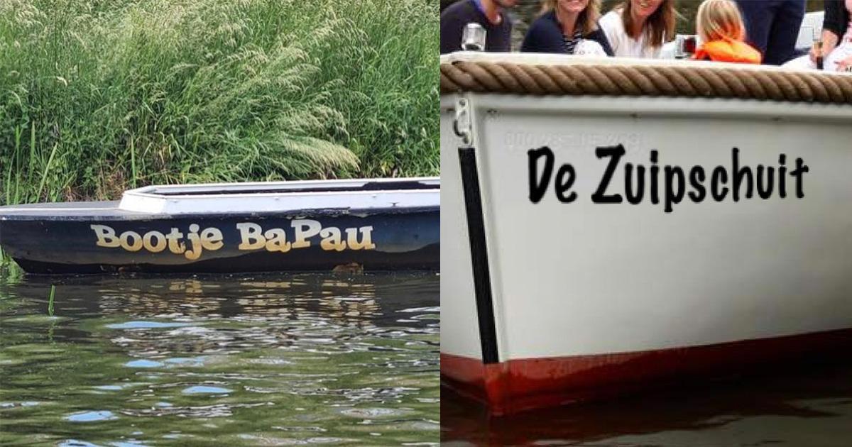 Hier nog meer grappige bootnamen van mensen met humor (18 foto's) | Kakhiel